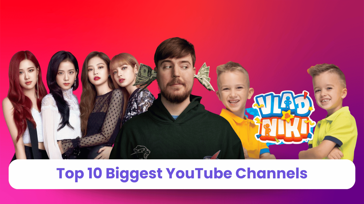 Top 10 Biggest YouTube Channels - Favikon